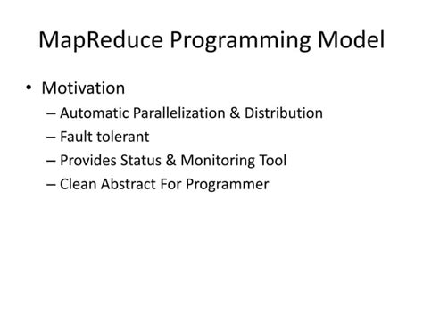 Map Reduce Programming Model To Solve Graph Problems Ppt