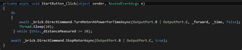 Programming Lego Mindstorms EV3 With NET API Playground For The Mind