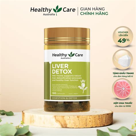 Mua Thải Độc Gan Healthy Care Liver Detox Úc 100 Viên Viên Uống Bổ