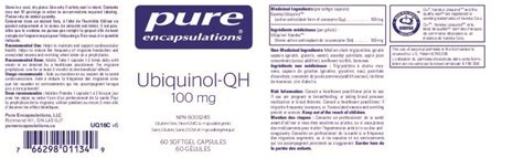 Ubiquinol Qh 100 Mg 60 Softgel Capsules Pure Encapsulations Bodycrafters