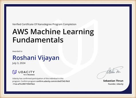 Completed Phase 2 Of Aws Ai And Ml Scholarship Roshani Vijayan Posted On The Topic Linkedin
