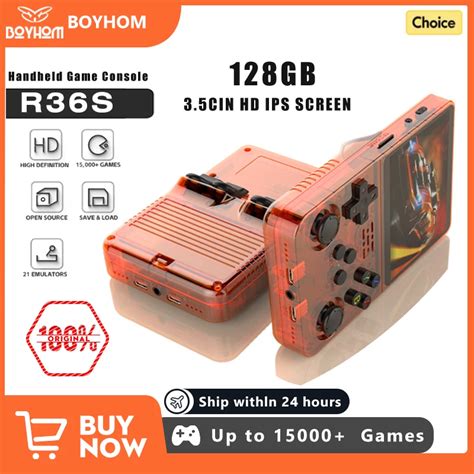 128g Open Source R36s Video Game Console Linux System 3 5 Inch Ips