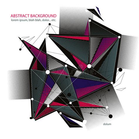 Abstract Vector Background Modern Style Technology And Science Stock Vector Illustration Of