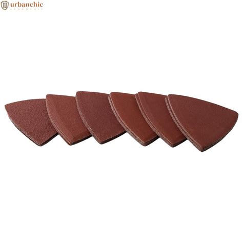 น้ํายาขัดเงาระดับพรีเมียม 30 ชิ้น 80 มม ตะขอและกระดาษทรายสามเหลี่ยมแบบห่วงสําหรับ Multitool