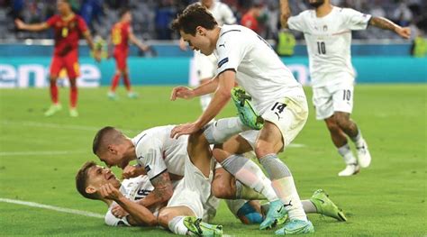 Eufa Euro 2021 Football Spain Italy Denmark And England In The Last