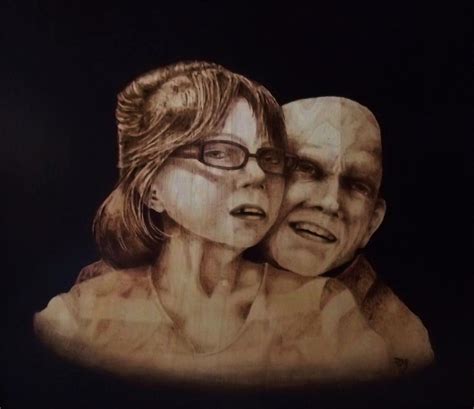 Faith And Jim Pyrography By Freddy Smith