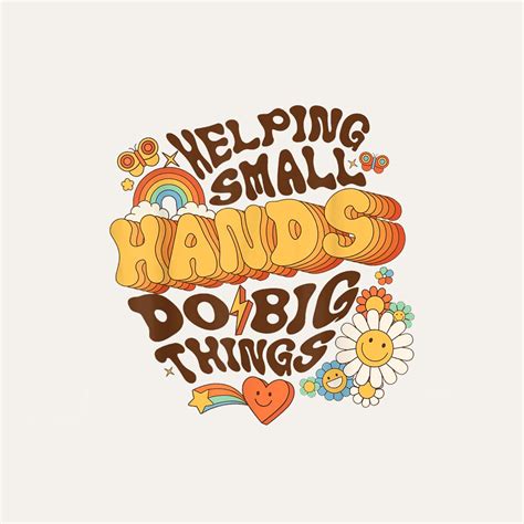 Helping Small Hands Do Big Things Occupational Therapist Digital Png Etsy