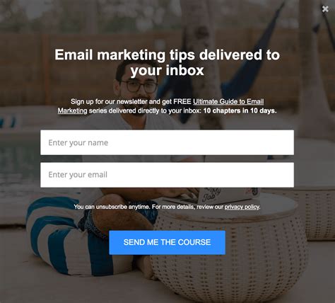 Mailerlite Free Guide Popup Example Convertflow