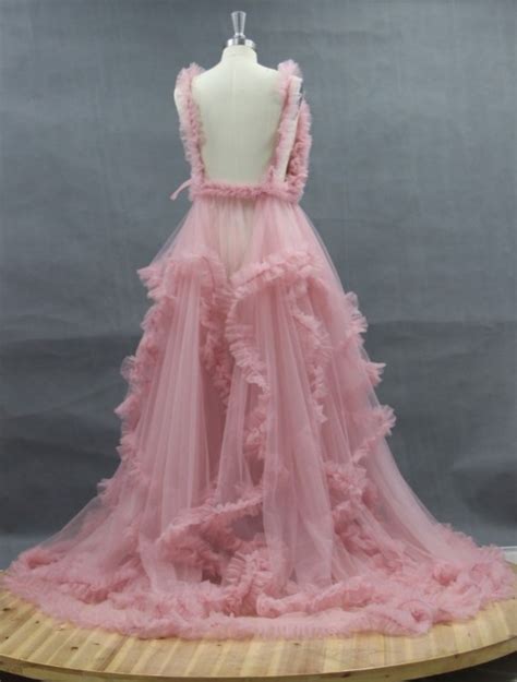Women Fashion Off Shoulder Pregant Dress Gown Puffy Skirt Tulle
