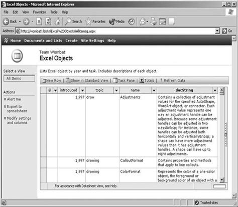 kick start sharepoint excel 2003 programming a developer s notebook