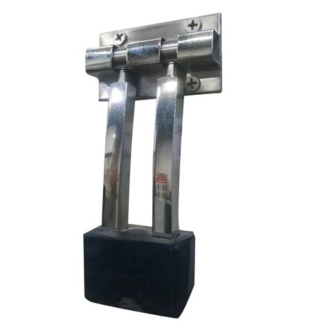 Silver And Black Polished 6 Inch Stainless Steel Door Stopper Hook