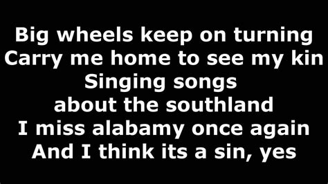 Lynyrd Skynyrd Sweet Home Alabama Lyrics In Video Description Hd