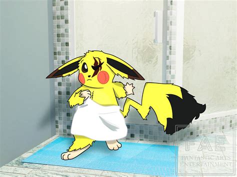 Pikachus Shower By Khrisscanvas On Deviantart
