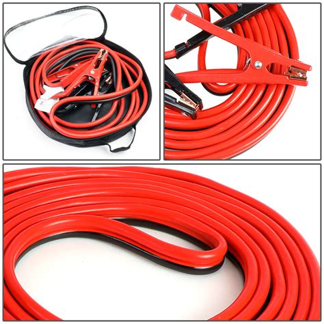 Heavy Duty 4 Gauge 25 Ft Battery Booster Cable Emergency Power Jumper