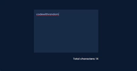 Wordcharacter Count Using Html And Javascript Source Code