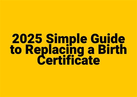Easy Steps To Replace Birth Certificate 2025 Mwash Cyber