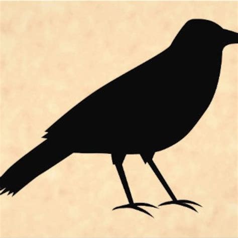 Crow Stencil Etsy