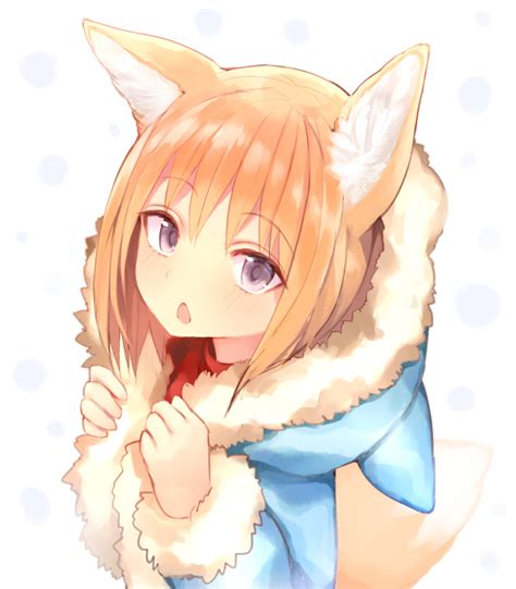 Safebooru 1girl Animal Ear Fluff Animal Ears Animal Hood Blonde Hair