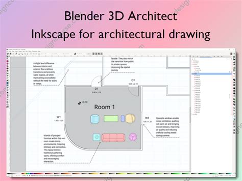 Inkscape For Architectural Drawing Blender D Architect IDesign Course