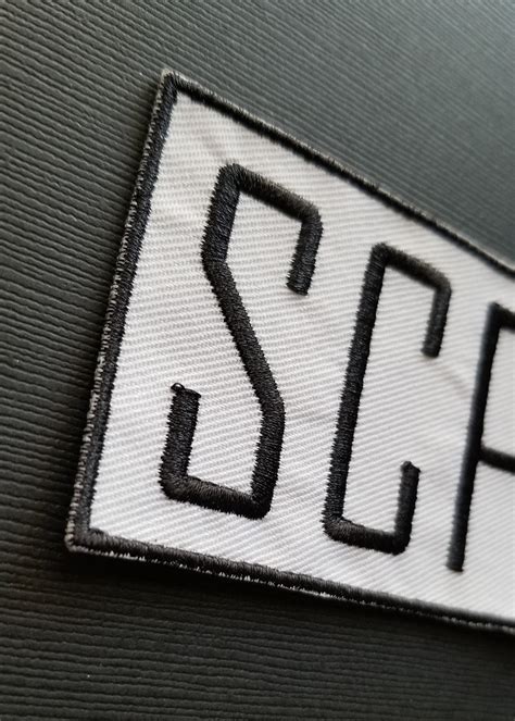Scp Science Text White Patch The Scp Store