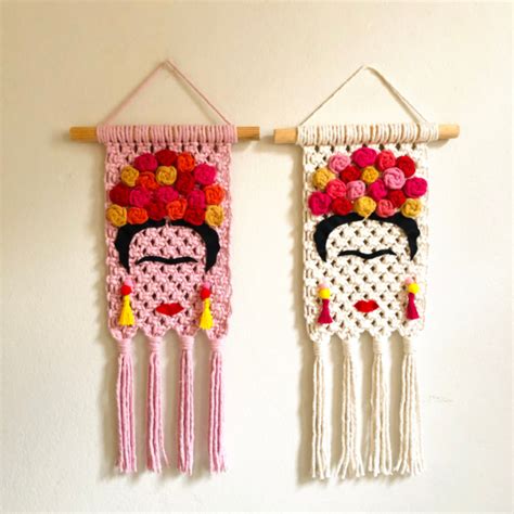 Painél De Parede Em Macramê Frida