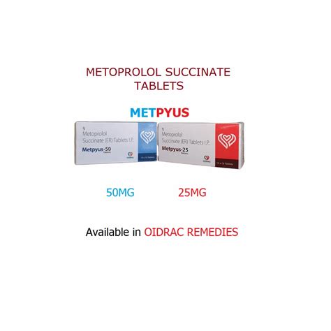 Metoprolol Succinate Extended Release Tablet 50 Mg At ₹ 650 Strip In Barwala