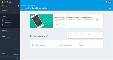 Firebase Test Lab Quinlan Maggio