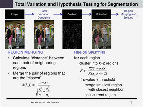 Total Variation And Hypothesis Testing For Segmentation Ppt Download