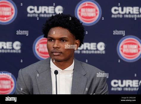 Detroit Pistons No 5 Nba Basketball Draft Pick Ausar Thompson Is