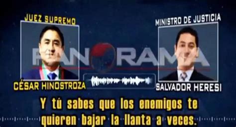 Nuevo Audio Compromete A Ministro De Justicia Salvador Heresi Conversó