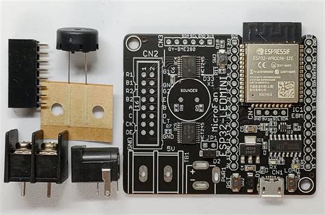 Jp Esp32 Ledmini Esp32e 8m Led Rgb パネル Hub75コントローラ Usbインターフェース付き 技適取得済 パソコン・周辺機器