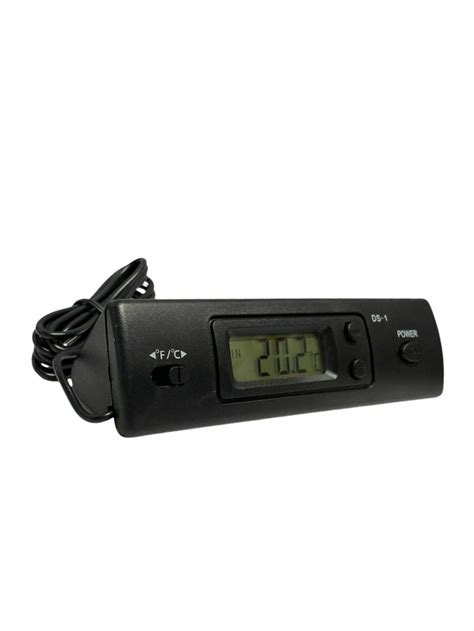 Termómetro Sensor Temperatura Interior Exterior Reloj Ds 1