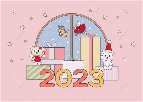 2023년 연하장 템플릿 Psd 다운로드 디자인 자료 다운로드