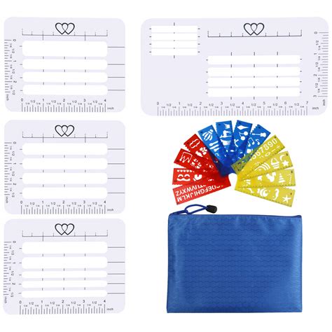 Buy 4 Style Envelope Addressing Guide Address Stencil Templates Ruler