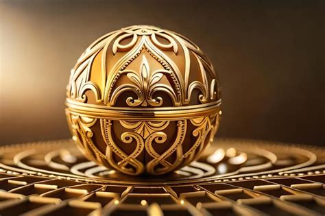 Huevo de oro más preciado tallado en oro rococó y patrones ornamentados barrocos joya de huevo