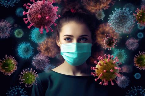 Premium Ai Image Virus Microscopic Infectious Agent Nucleic Acid Rna