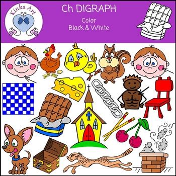 Ch Sounds Digraph Beginning Sounds Clip Art By Kinka Art Tpt