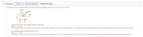 Solved For The Circuit Shown In The Figure Below Calculate Chegg