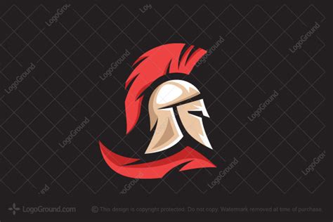 Gladiator With Red Cloak Logo
