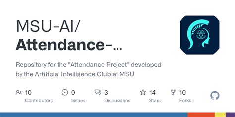 GitHub MSU AI Attendance Project Repository For The Attendance