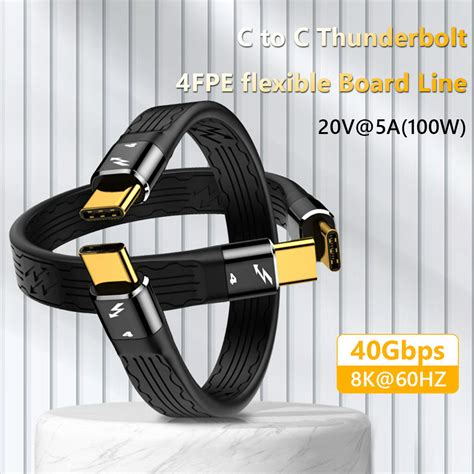 Kuymtek Cable De Carga Rápida De 40 Gbps Pd100w Tipo C A Tipo C Para