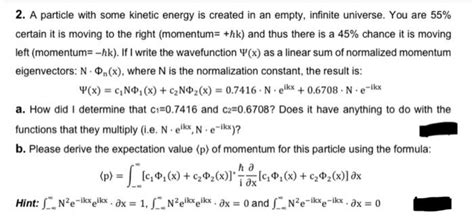 Solved A Particle With Some Kinetic Energy Is Created In Chegg