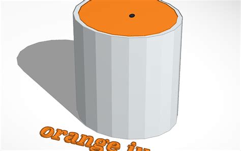 3d Design Orange Juice Tinkercad