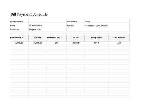 30 Free Payment Plan Templates