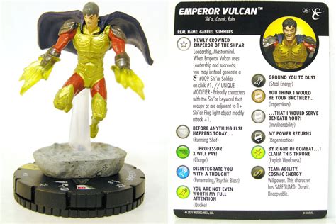 Heroclix 051 Emperor Vulcan X Men Rise And Fall Mtgandmorede