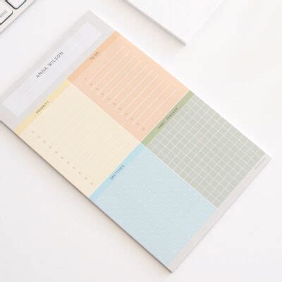 Mix And Match Four Quadrant Matrix Notepad Earthtones AfriMod
