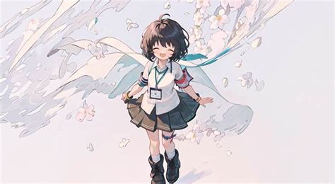 感谢插画师雨夏的ai绘图（女孩）插画图片 Bobopic