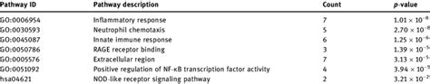 Go And Kegg Pathway Enrichment Analyses Of Degs In The Most Significant