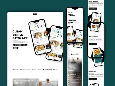 responsive app landing page cse on behance