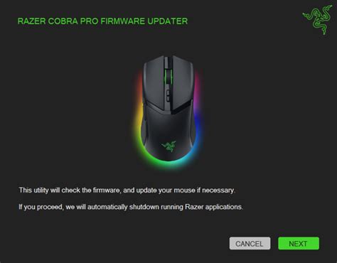 Razer Cobra Pro Firmware Updater RZ01 0466